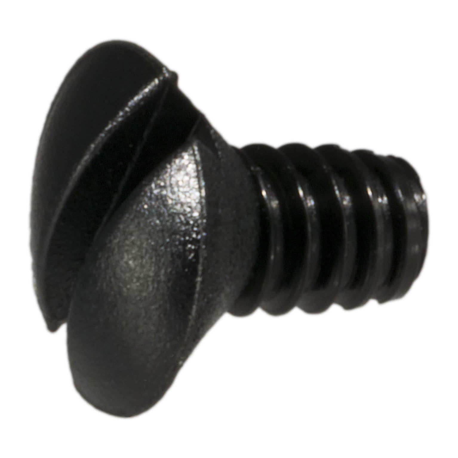 #6-32 x 1/4" Black Slotted Oval Coarse Threaded Switch Plate Screws (25 ...