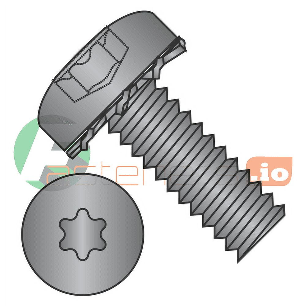 6-32 x 1/4" SEMS Screws / External Tooth Washer / Six-Lobe (Torx) / Pan ...