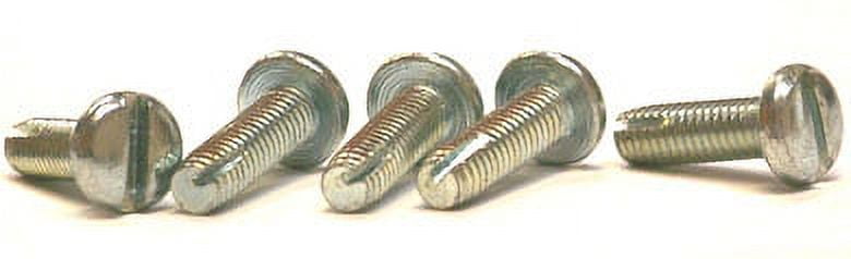 6-32 x 1/4" Type 1 Thread Cutting Screws / Slotted / Pan Head / Steel ...