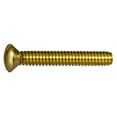 #6-32 x 1" Brass Coarse Thread Slotted Oval Head Machine Screws (24 pcs ...