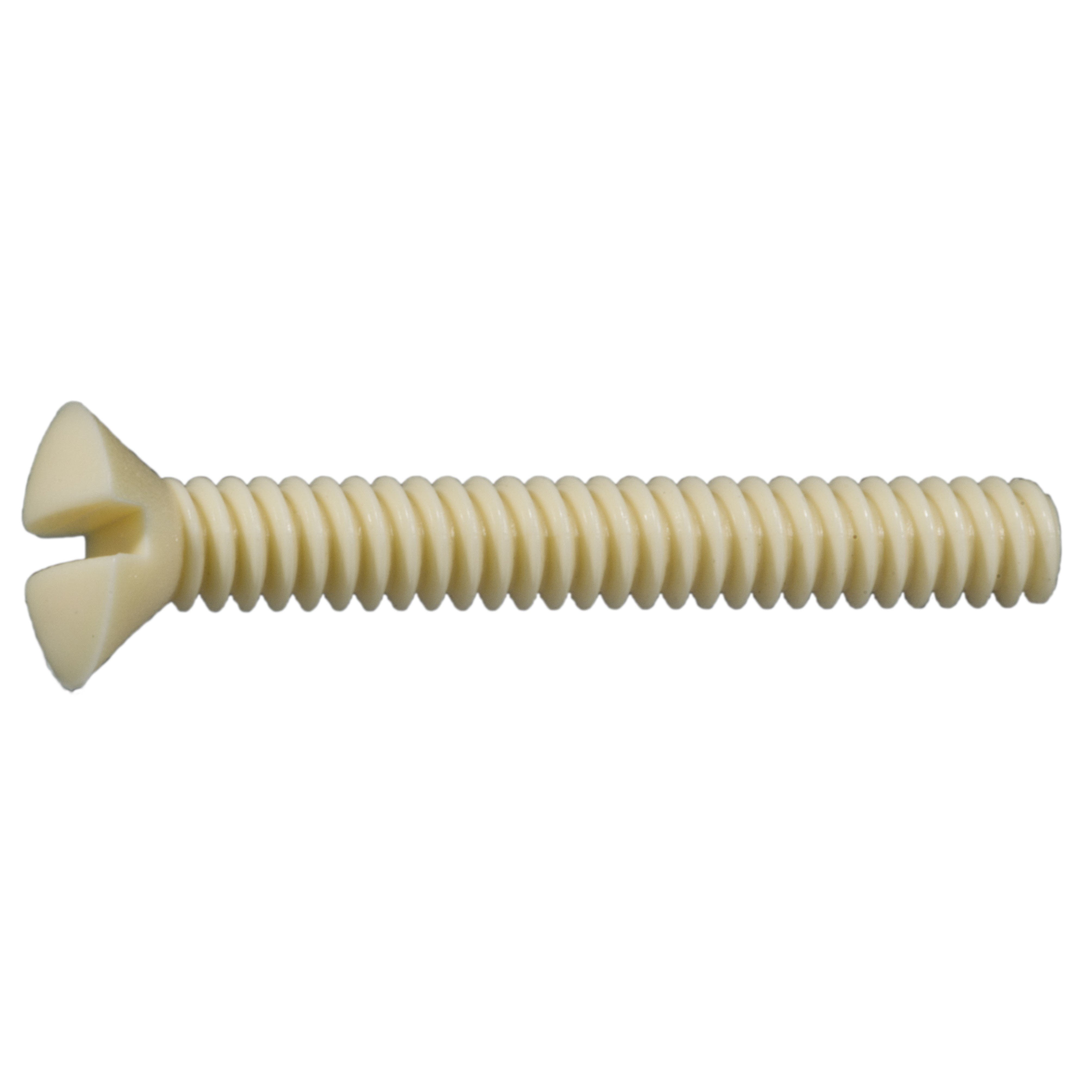 #6-32 x 1" Ivory Slotted Oval Threaded Switch Plate Screws (15 pcs ...