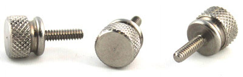 6-32 x 3/8" Knurled Thumb Screws / Washer Face / Stainless Steel - 100 ...