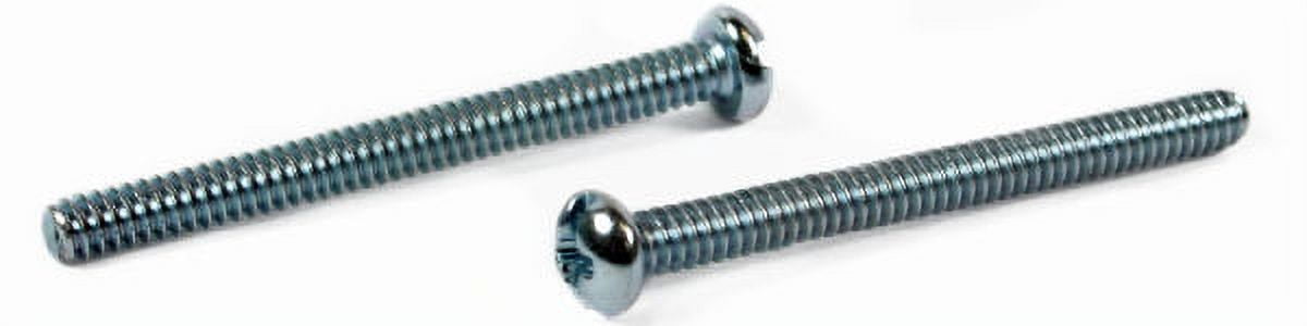 6-32 x 4" Machine Screws / Combo / Round Head / Steel / Zinc - 2000 ...