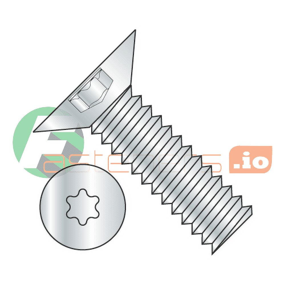 6-32 x 5/16" Machine Screws / Six-Lobe (Torx) / Flat 100 Head / Steel ...
