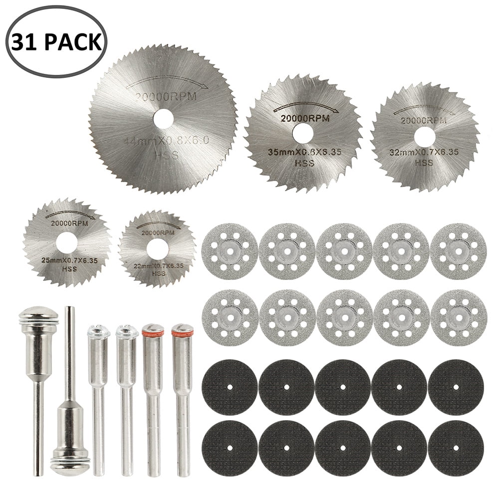6-32Pcs Mini Circular Saw Blade Set Sanding Grinding Wheel Cutting Disc ...