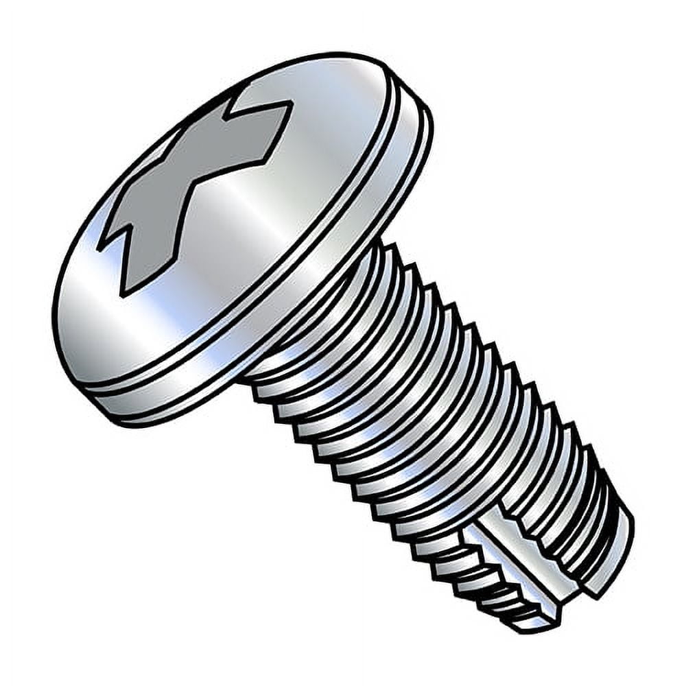 6-32X5/8 Phillips Pan Thread Cutting Screw Type 1 Fully Threaded Zinc ...