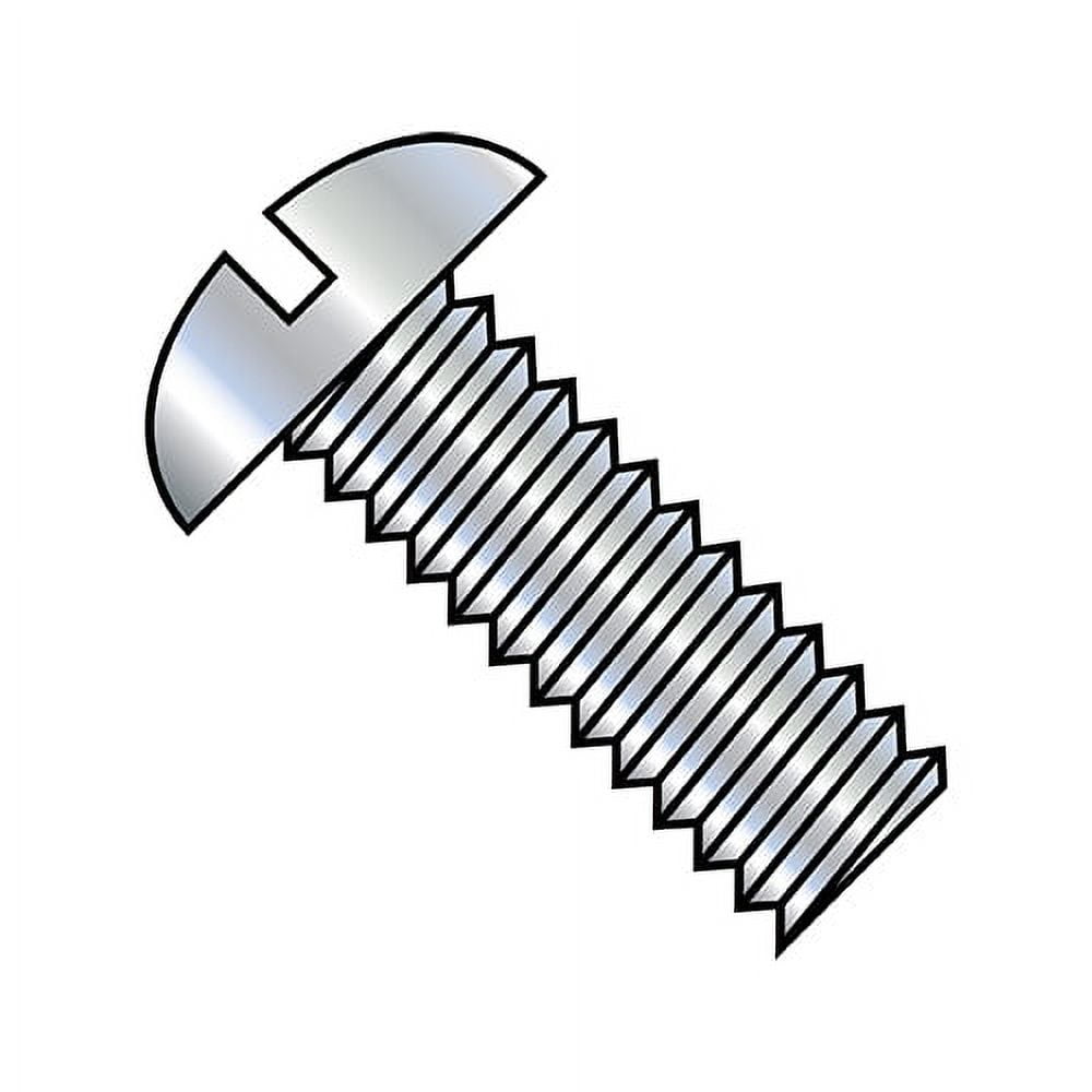 6-32X6 Slotted Round Machine Screw Fully Threaded Zinc (Pack Qty 500 ...