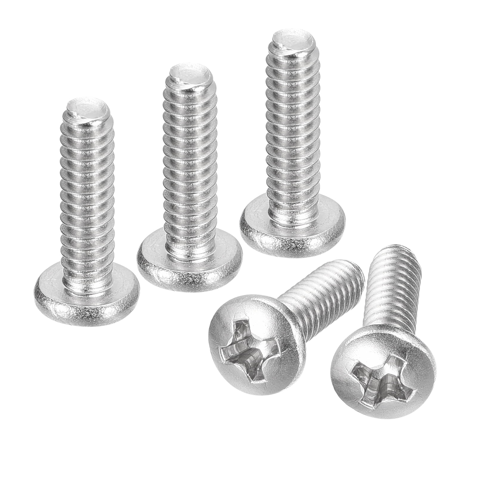 #6-32x1/2" Pan Head Machine Screws, Stainless Steel 18-8 Screw, Pack of ...