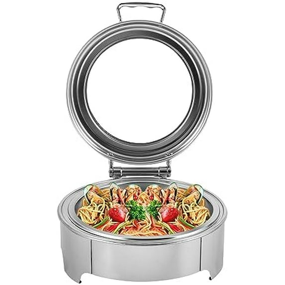 6.34QT Electric Chafing Dish Buffet Set, 400W Stainless Steel Buffet ...
