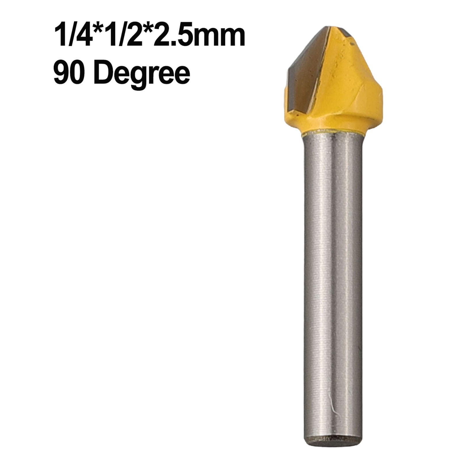 6.35Mm Shank Router Bit 90 Degree V-Shaped Flat Head Router Bit For ...