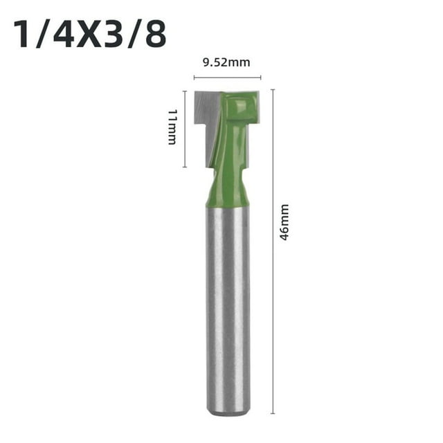 6.35Mm Shank T-Slot Cutter Router Bit Set T Slotting Milling Cutter ...