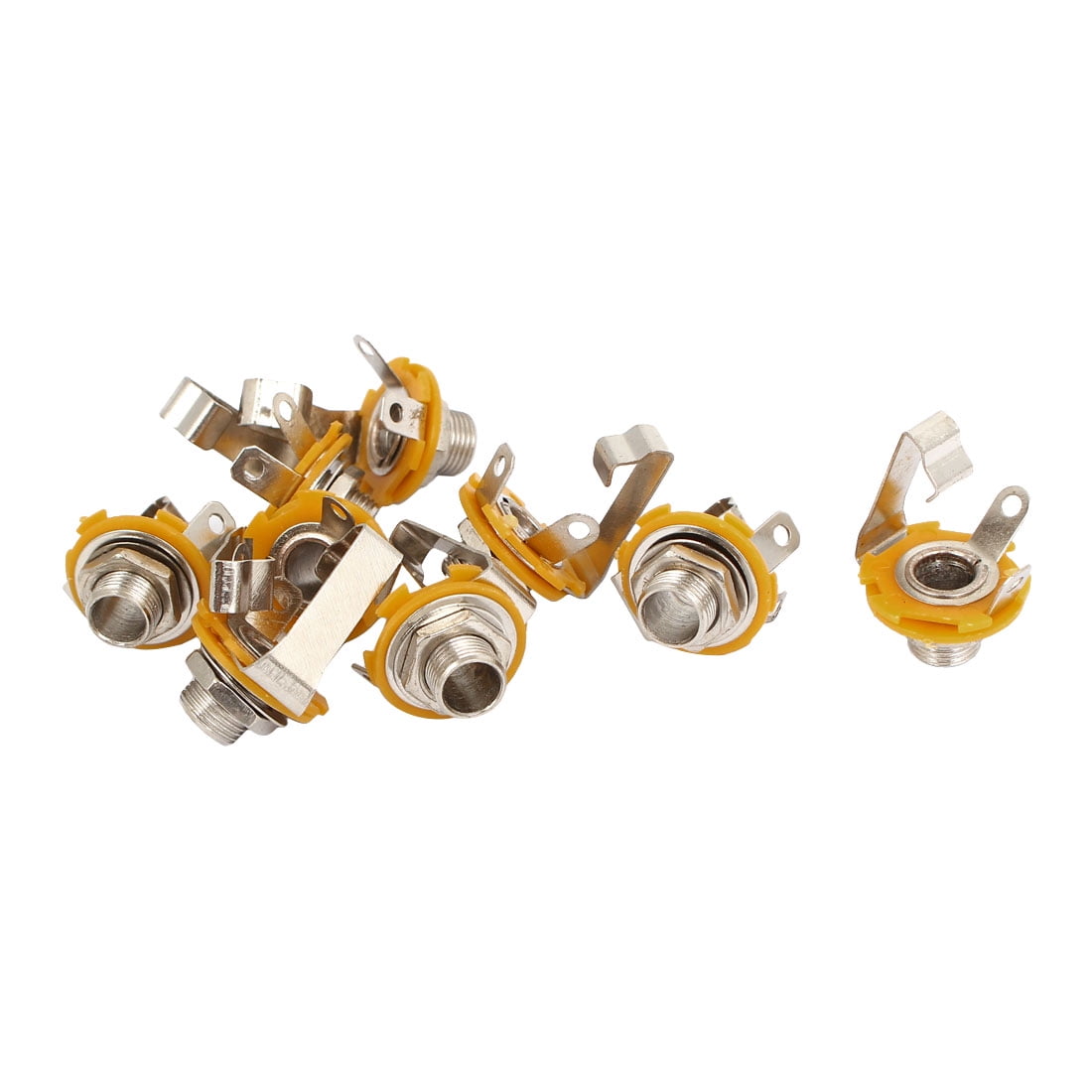 6.35mm 1/4" Electric Guitar Mono Input/Output Jack Socket with Nut ...