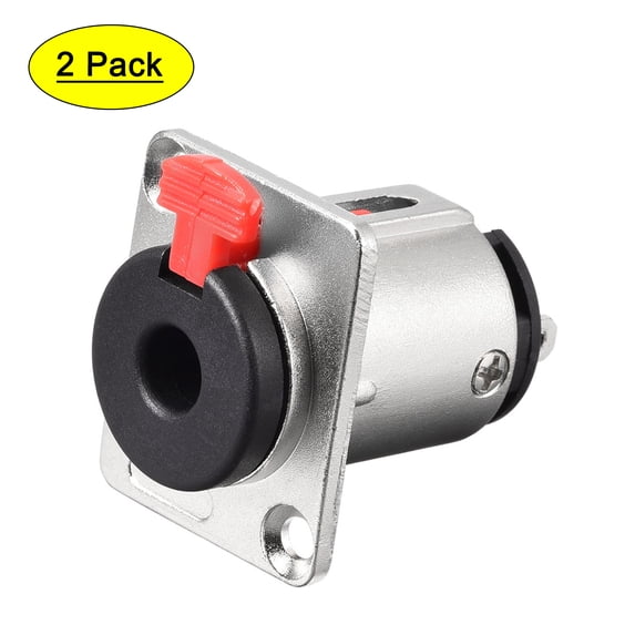 6.35mm 1/4 Inch Female Stereo TRS Audio Socket Jack Connector Panel ...