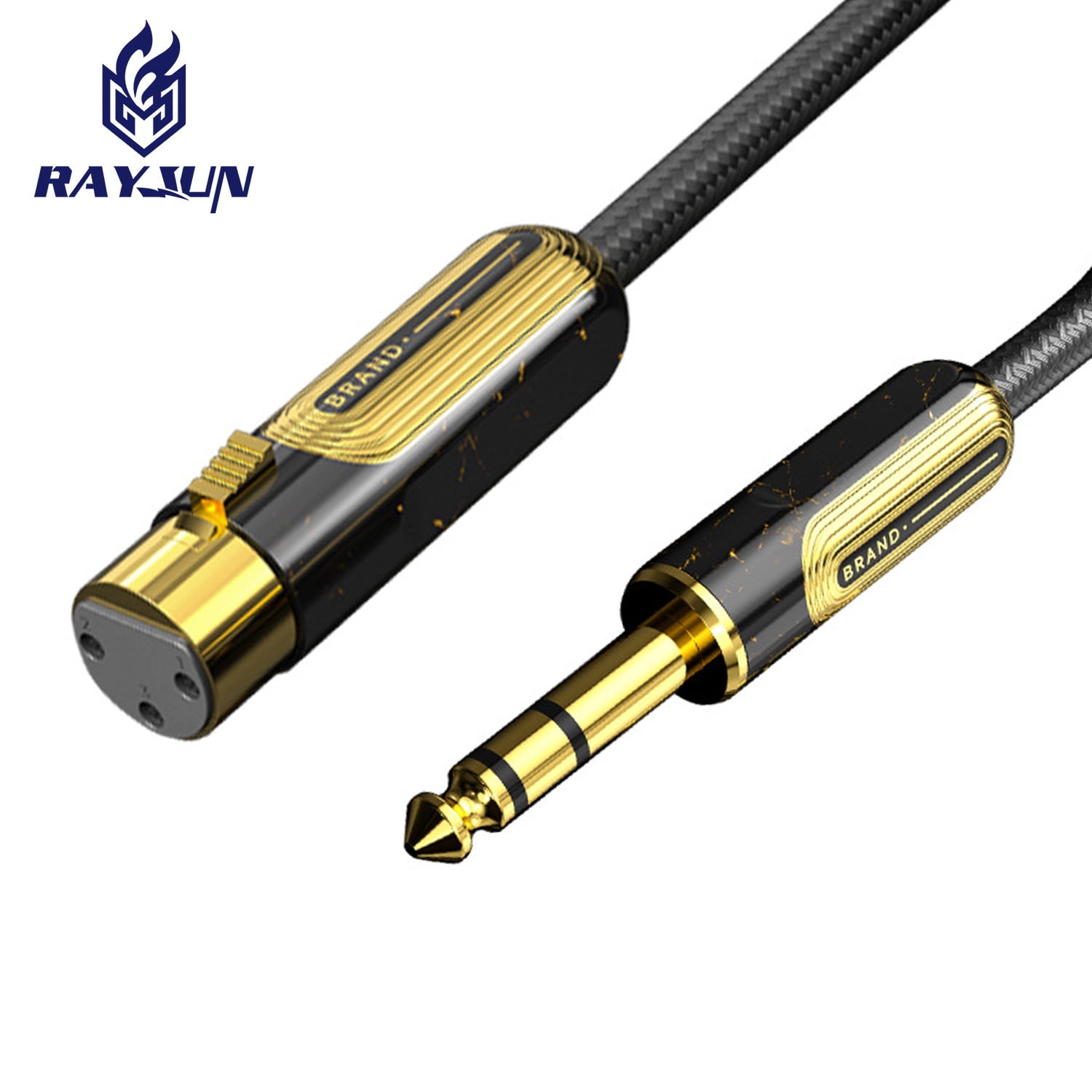 6.35mm (1/4 Inch) TRS to XLR Cable (Male or Female), OFC Copper, Gold ...