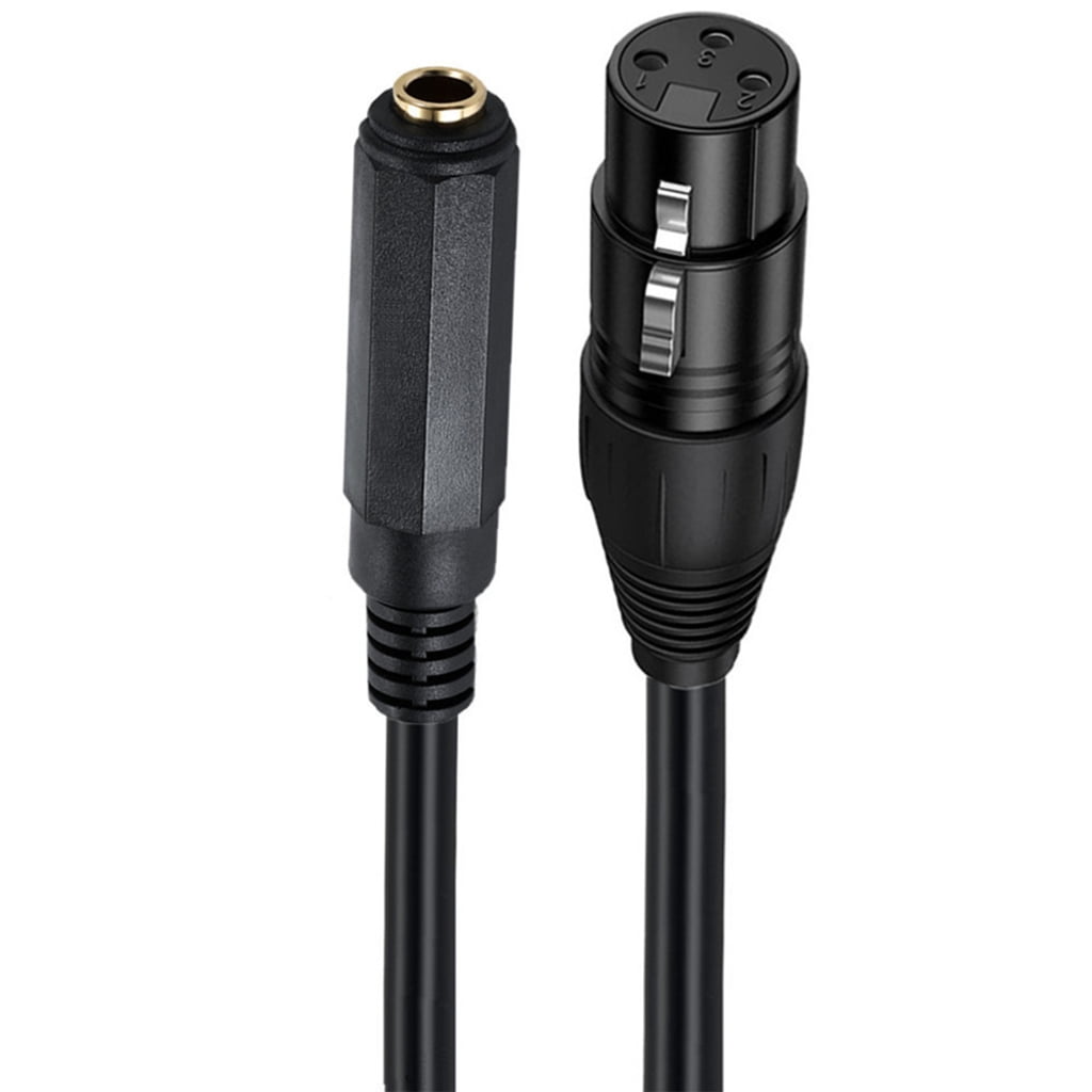 6.35mm 1/4 Inch to XLR Microphone Adapter Cable, Stereo 6.35mm Female ...
