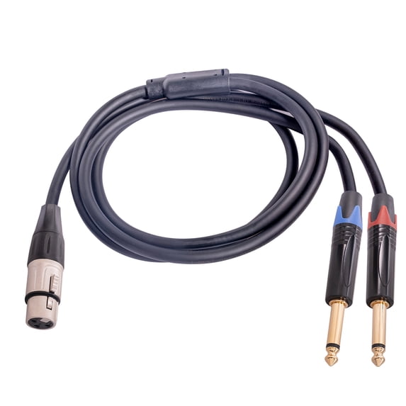 6.35mm 1/4 Inch to XLR Microphone Cable, Mono 6.35mm Male to XLR Female ...