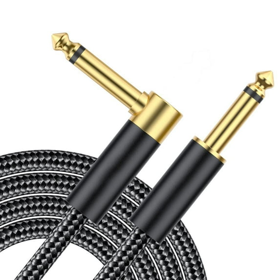 6.35mm 1/4" Male to Male TRS/TS Audio Cable, Shielded Noise-Reducing ...