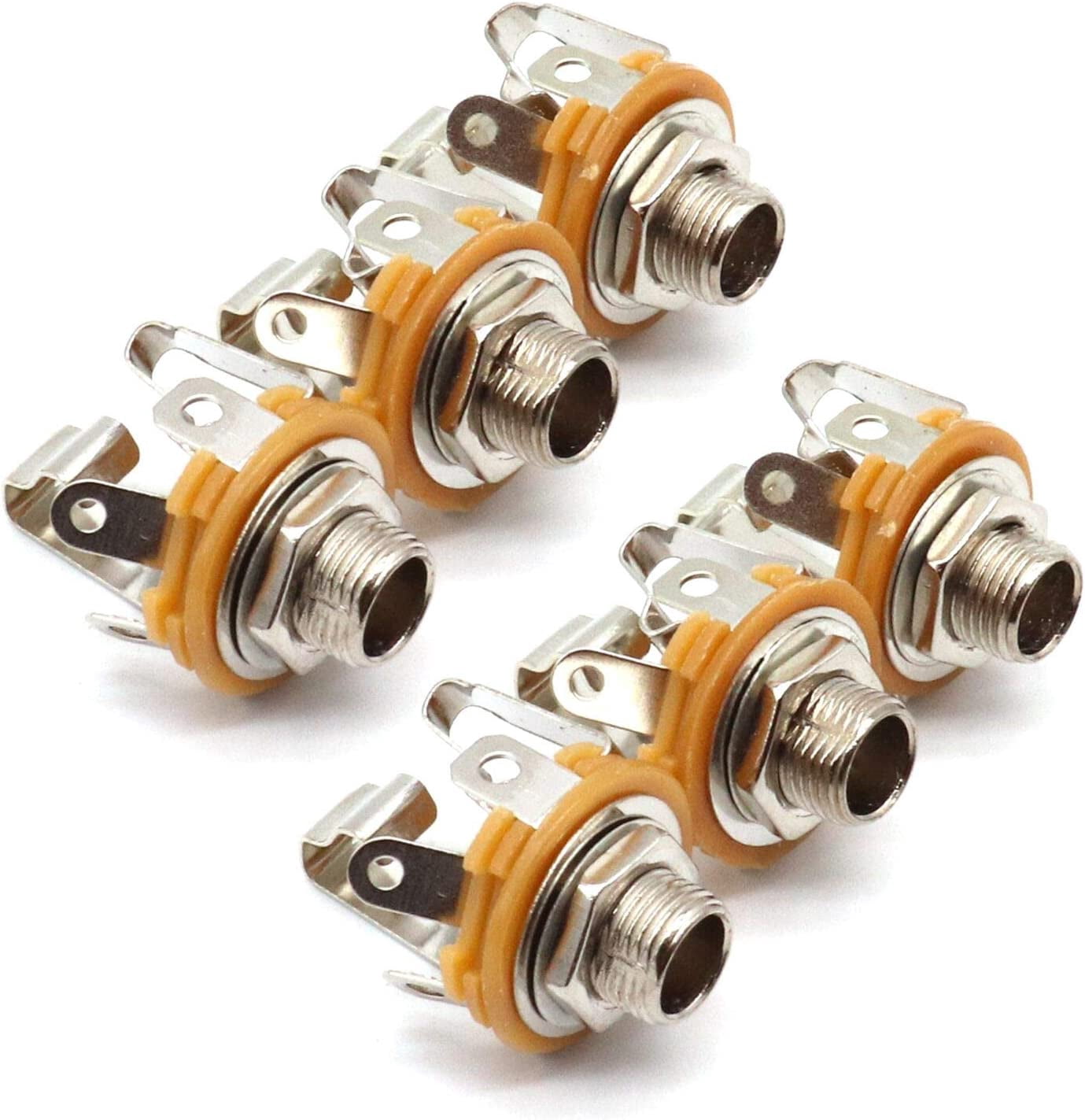 6.35mm (1/4inch) Female Stereo Socket Panel Mount Jacks, Patch Cables ...