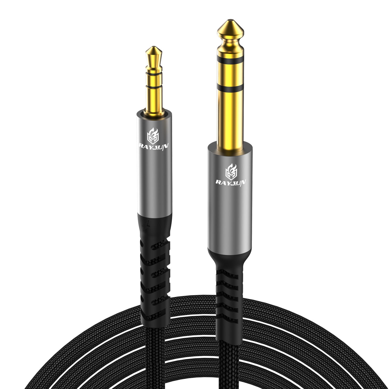 6.35mm/6.5mm to 3.5mm Mono Audio Cable, Gold Plated, 1m-10m Lengths ...