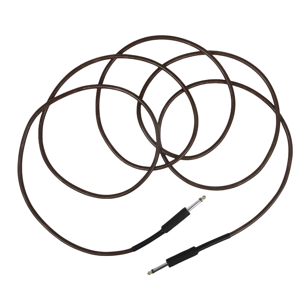 6.35mm Cable Plugs (Male to Male) for Guitar, Bass, Keyboard, and Sound ...