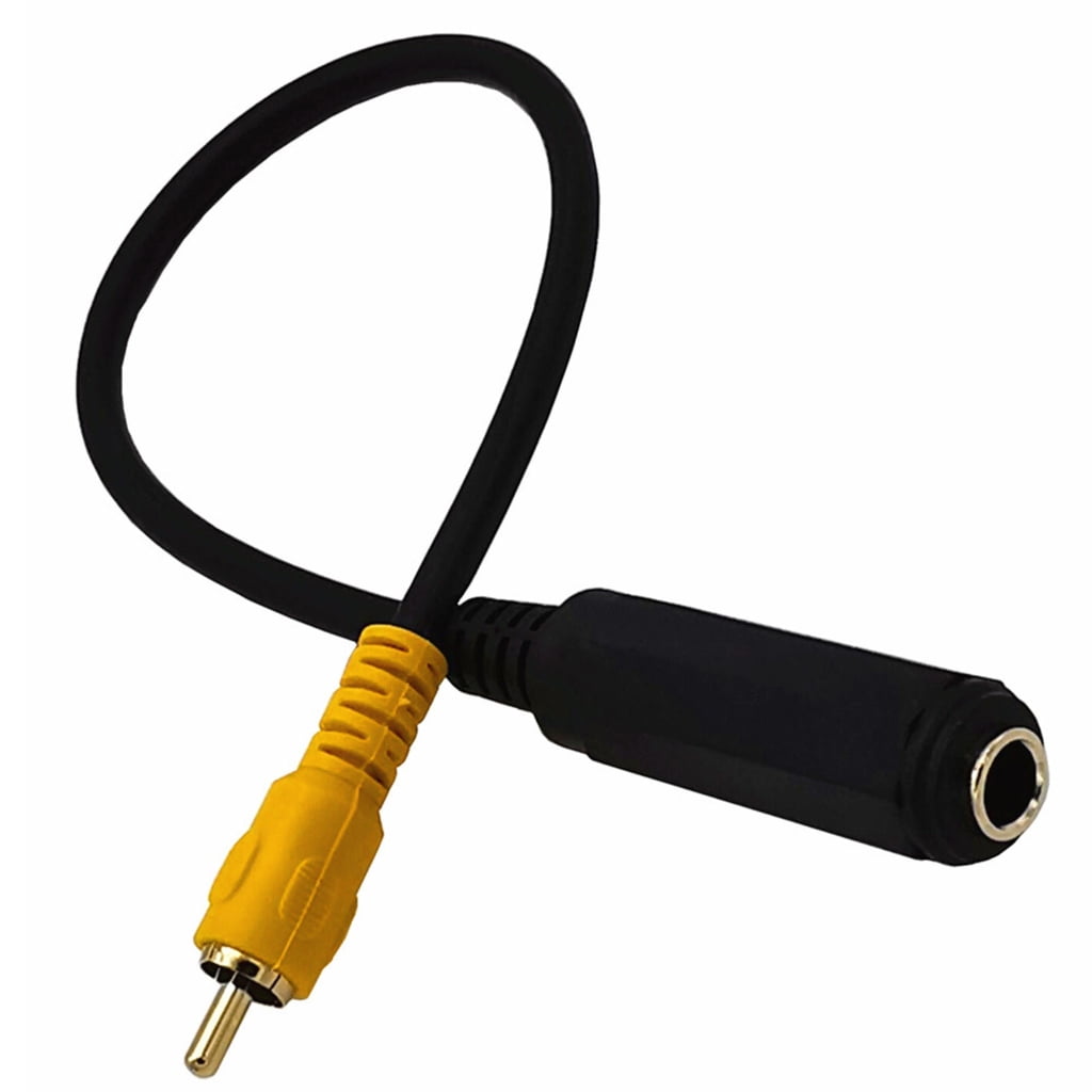 6.35mm Female Male Connector Extension Cord Wire 30cm Cable Length ...