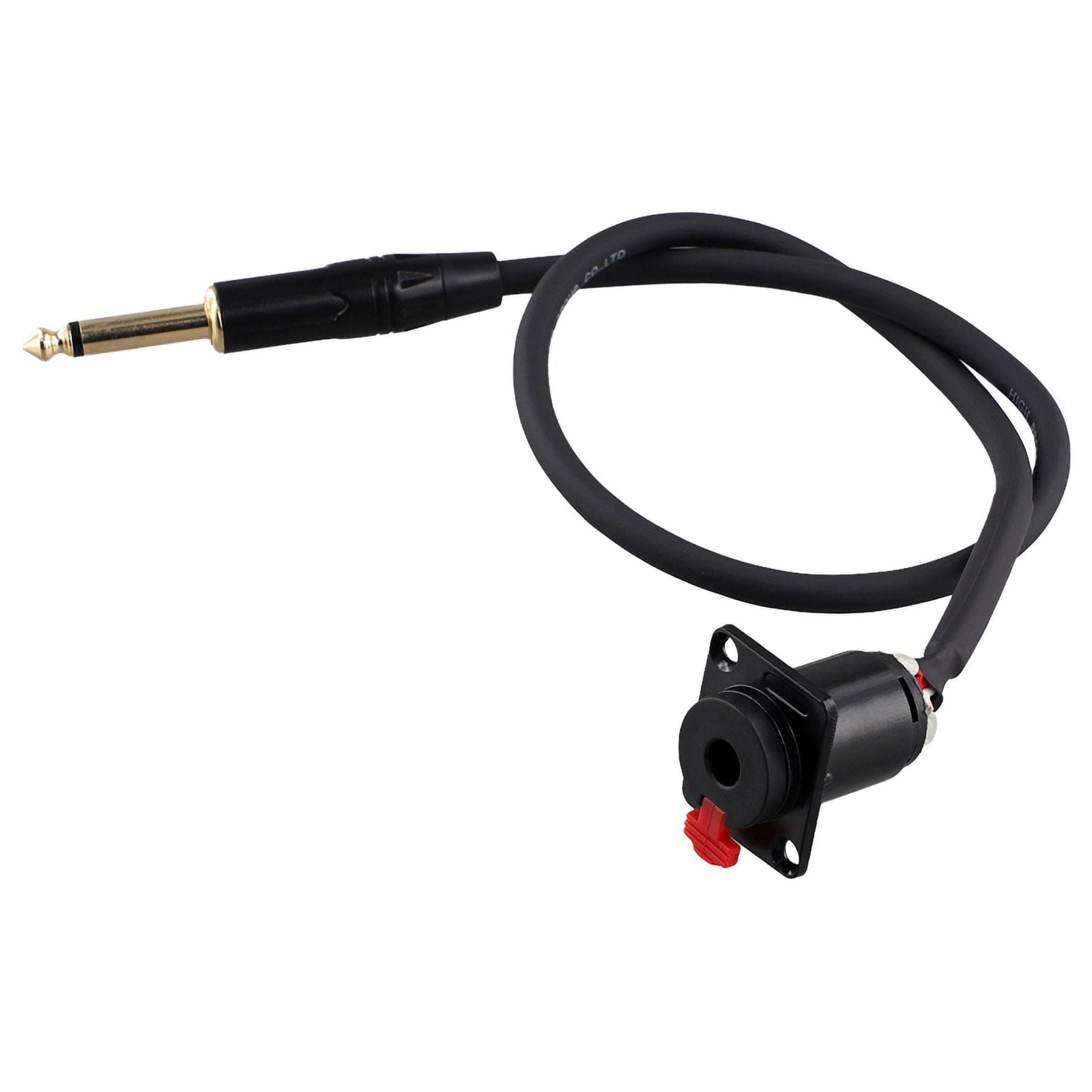6.35mm Female Panel Mount to 6.35mm Male Connector Cable 6.35mm Female ...
