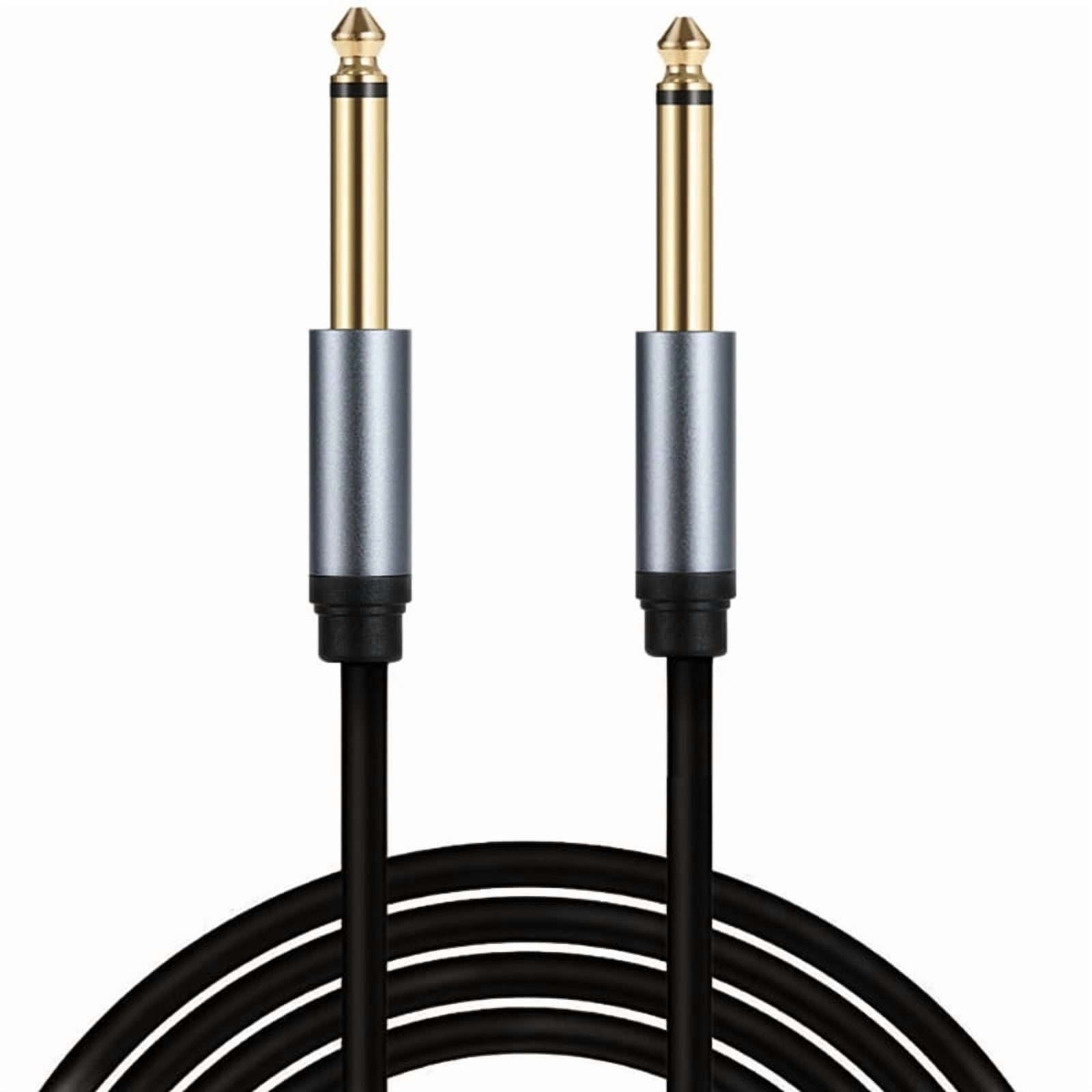 6.35mm Guitar Cable 6.35mm Mono Jack 1/4" TS Connection Line Reliable ...