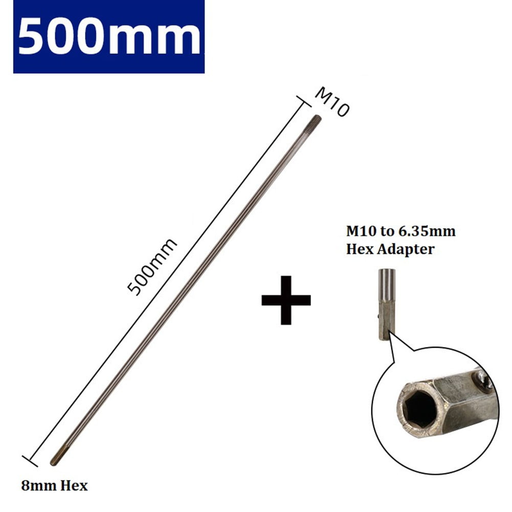 6.35mm Hex Adapter Deep Hole Drilling Connect Rod Carbide Tipped Metal ...