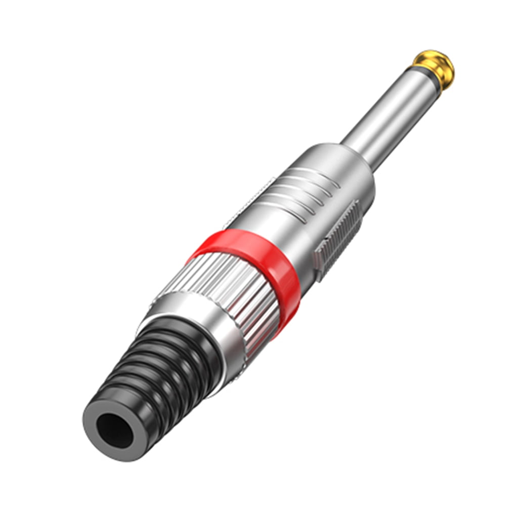 6.35mm Male Connector 24K Gold Contacts Studio Grade Sound Screw Lock ...