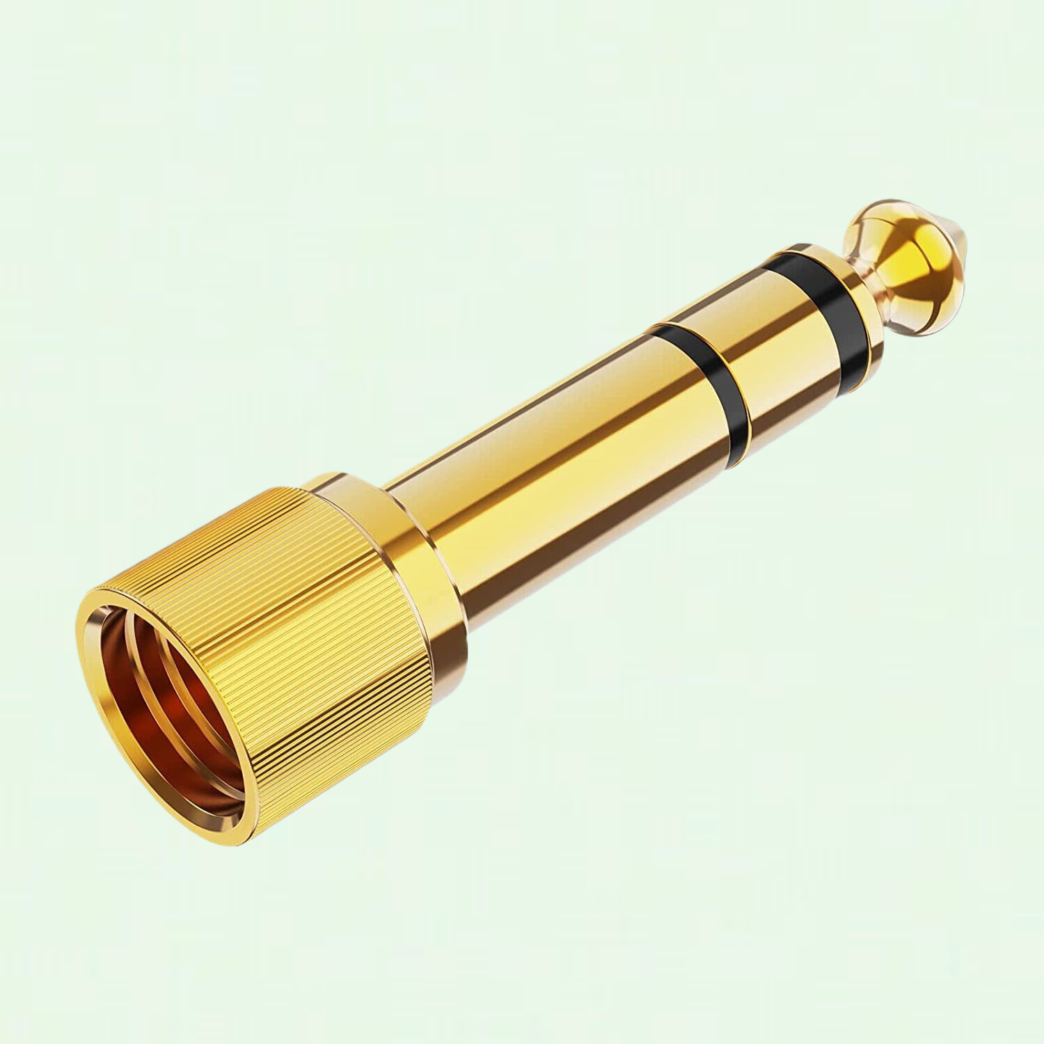 6.35mm Male to 3.5mm Female Stereo Jack Adapter with Screw, Gold Plated ...
