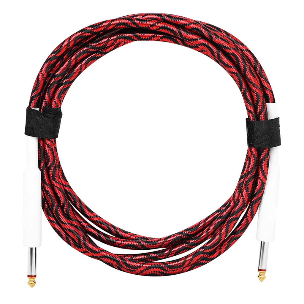 6.35mm Male to Male Braided Shielded Guitar Cable for Electric Guitars ...