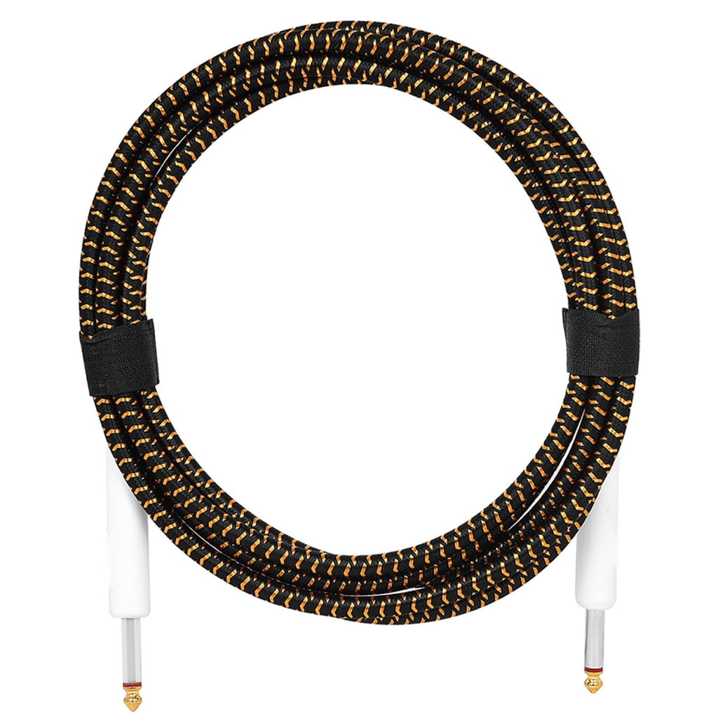 6.35mm Male to Male Braided Shielded Guitar Cable for Electric Guitars ...