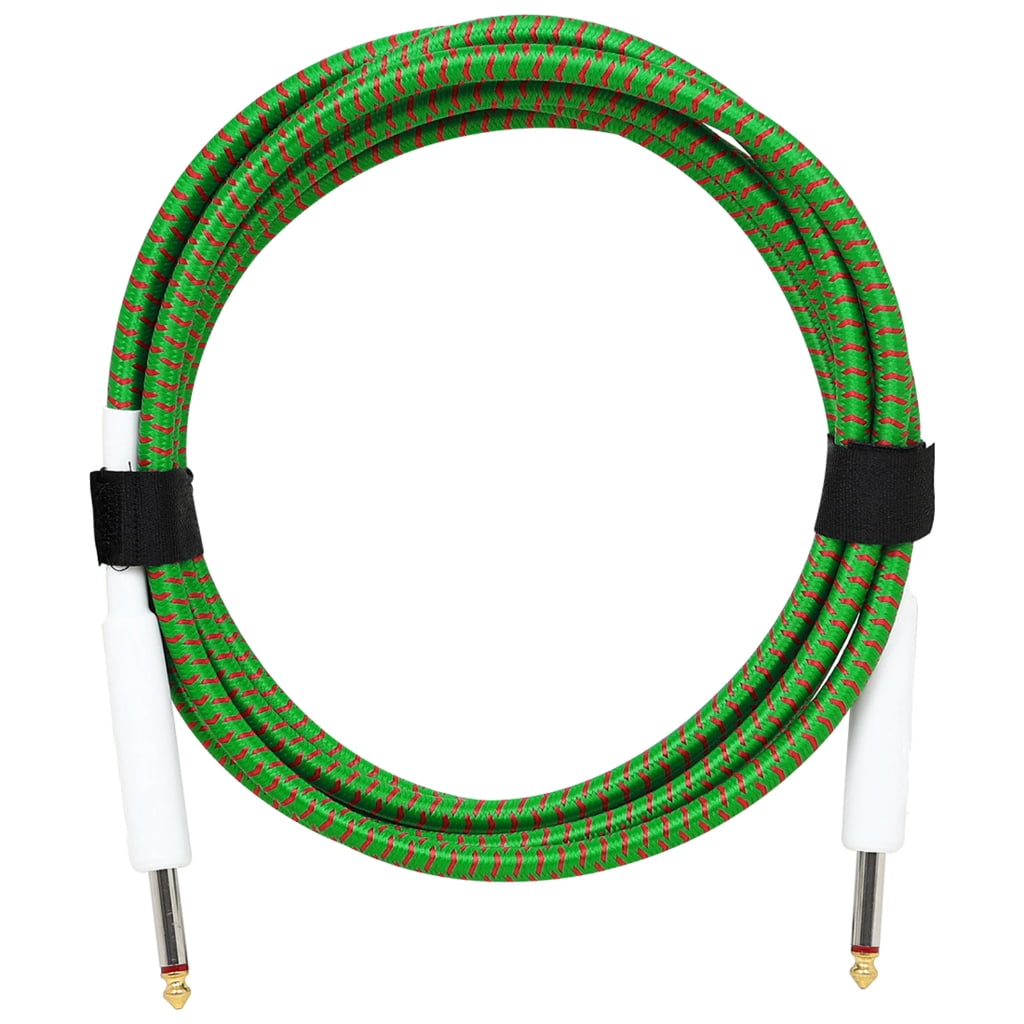 6.35mm Male to Male Braided Shielded Guitar Cable for Electric Guitars ...