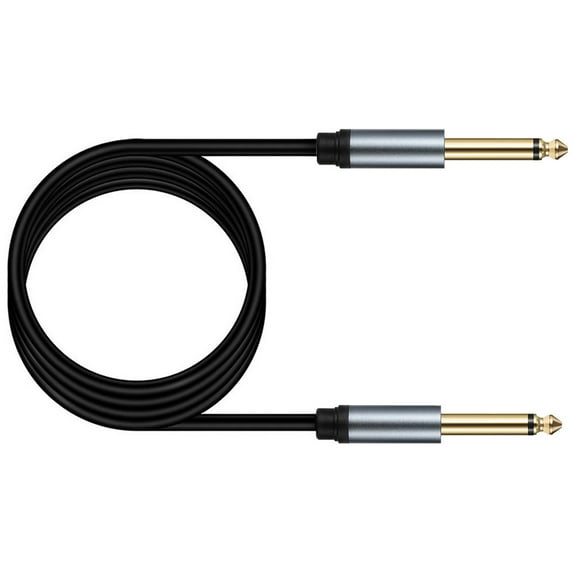 6.35mm Male to Male Guitar Cable Stable Transmission Unbalanced Guitar ...
