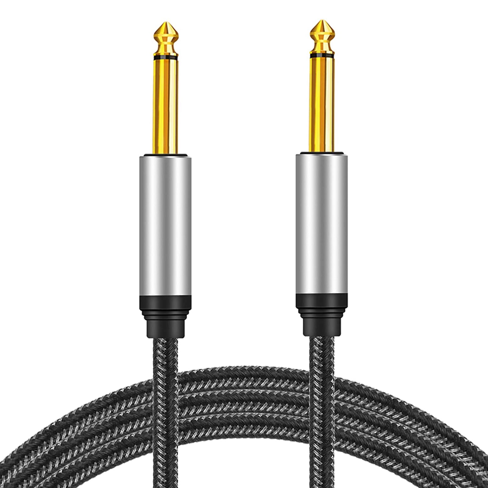6.35mm Mono 1/4" Cable Unbalanced Guitar Cords/Instrument Cable Male to ...