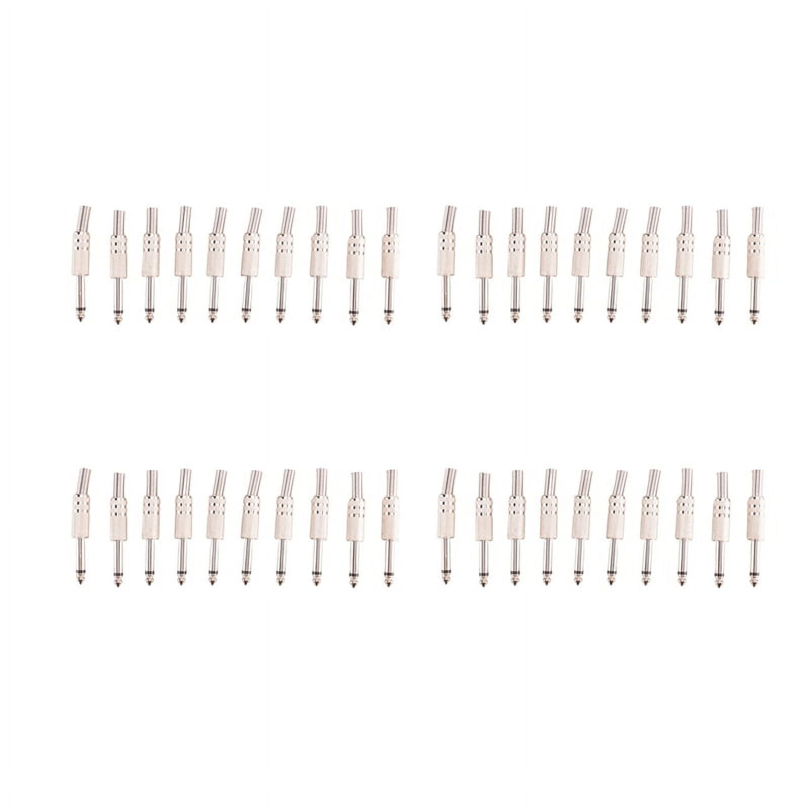 6.35mm Mono Amplifier Plug 1/4Inch Male Mono Monaural Jack Audio Cable ...