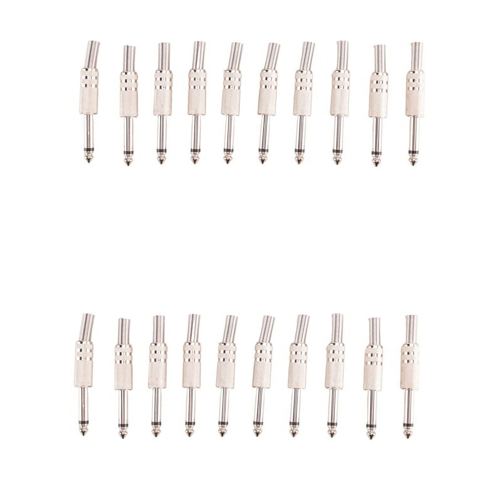 6.35mm Mono Amplifier Plug 1/4Inch Male Mono Monaural Jack Audio Cable ...