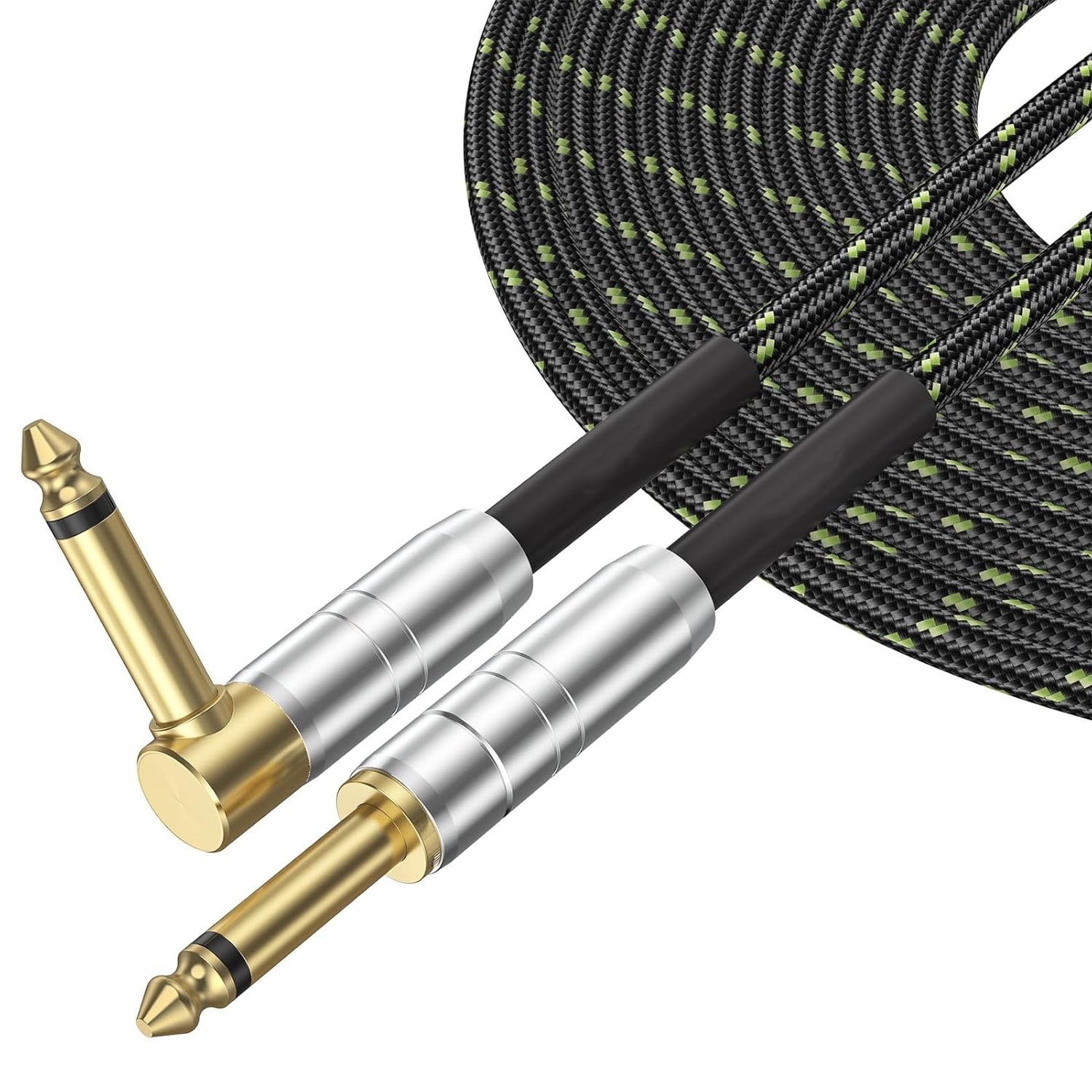 6.35mm Stereo Audio Cable, Gold Plated 1/4 inch TRS Extension Cord for ...
