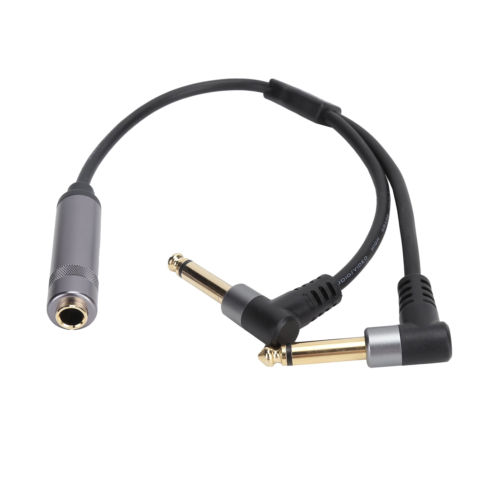 6.35mm Stereo Female to Dual 6.35mm Mono Adapter Cable - Audio Splitter ...