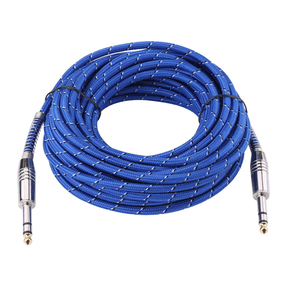 6.35mm Stereo Male To Male Audio Cable For Electric Guitar Mixer Stereo ...