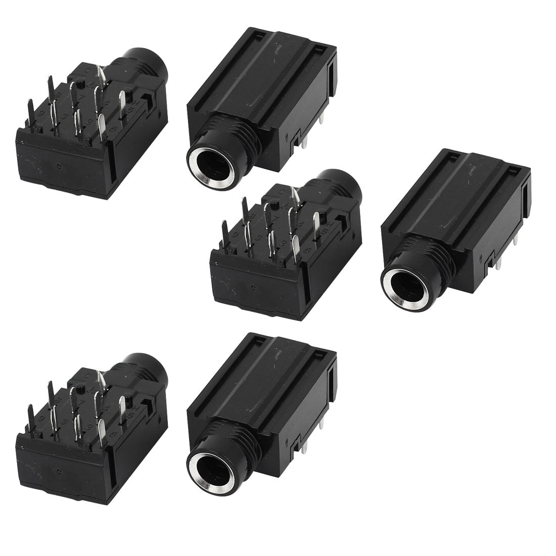 6.35mm Stereo Socket Headphones Jack 9 Pins PCB Panel Mount Adapter 6 ...