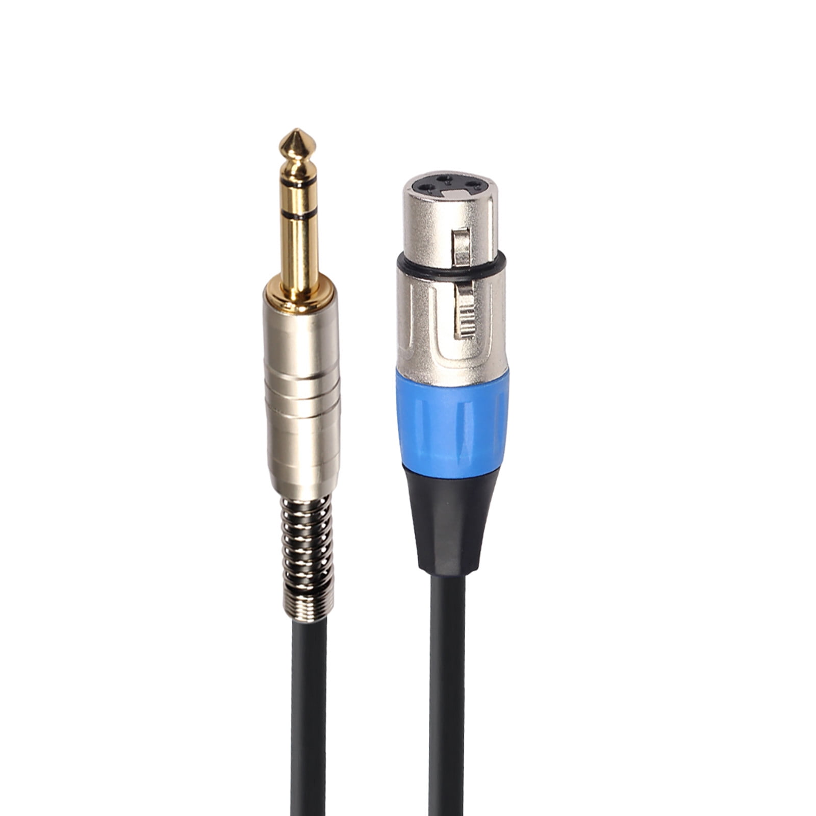 6.35mm TRS to 6.5mm Aux Cable, Stereo Amplifier Connection, Gold-Plated ...