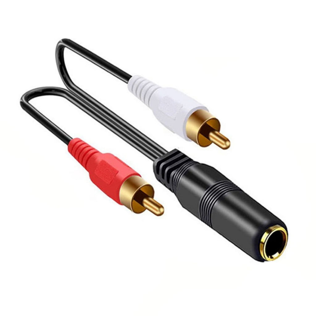 6.35mm To 2RCA Male Audios Cable For Musical Instrument Hifi Stereo ...