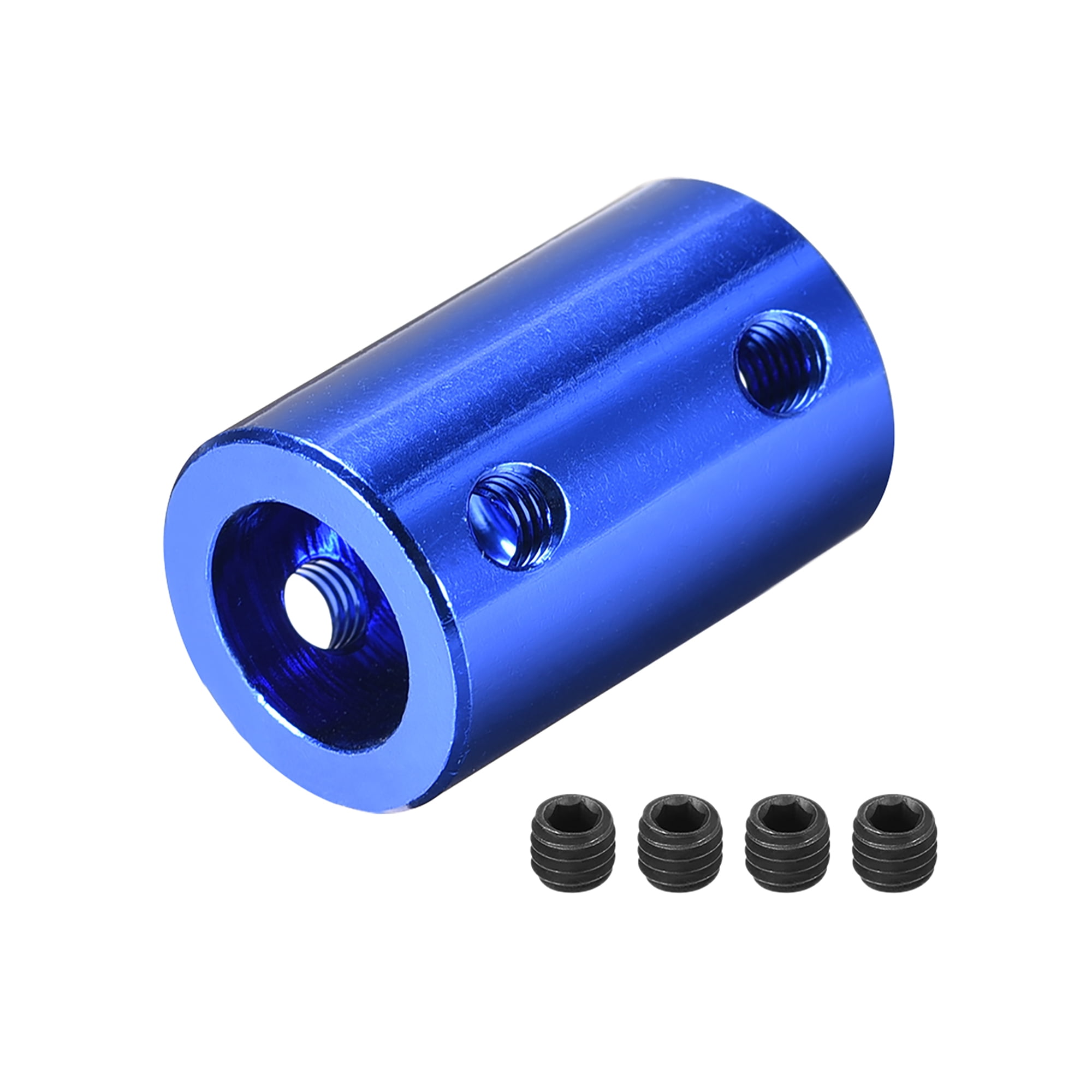 6.35mm to 10mm Bore Rigid Coupling 25mm Length 16mm Diameter Aluminum ...