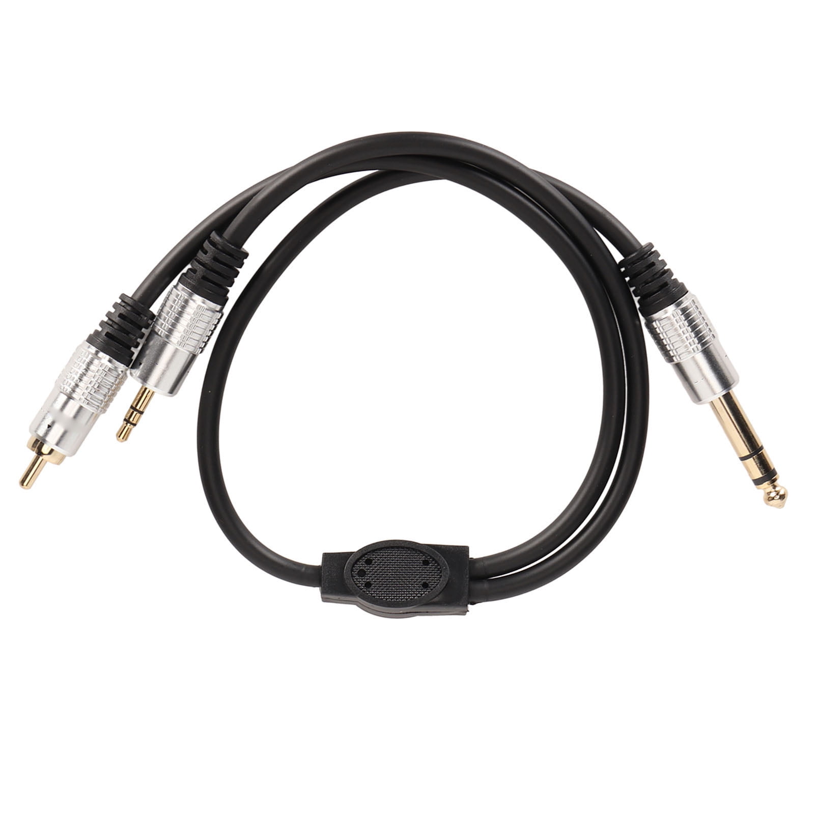 635mm To 2 Rca Y Splitter Cable Professional Male To Male 635mm To Rca Adapter For Amplifier