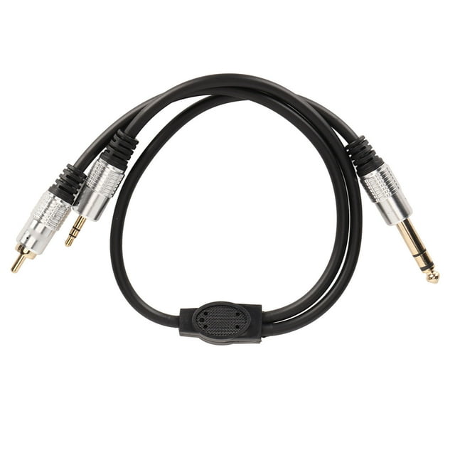 6.35mm to 2 RCA Y Splitter Cable Professional Male to Male 6.35mm to ...