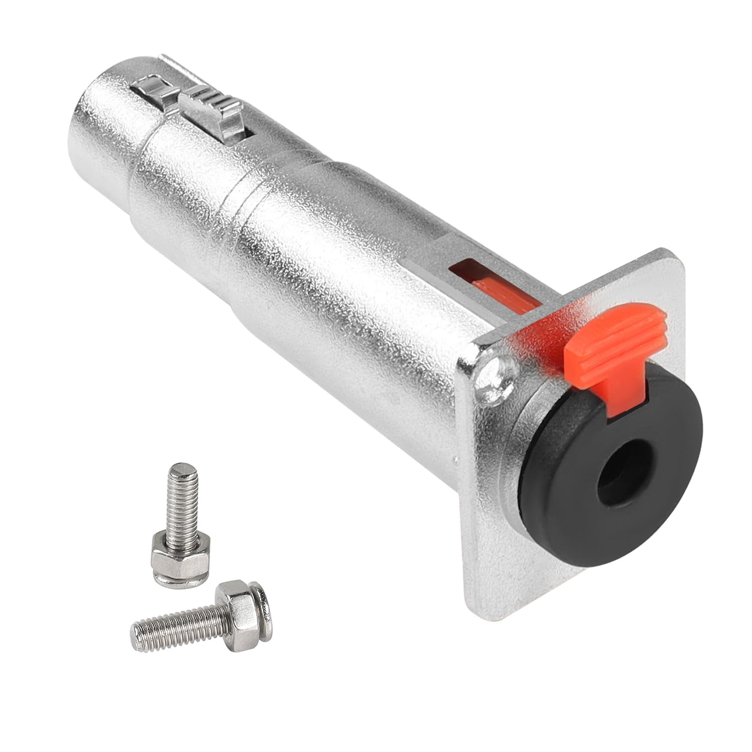 6.35mm to Panel Mount Adapter Locking TRS 6.35mm Female to 3 Pin Female ...