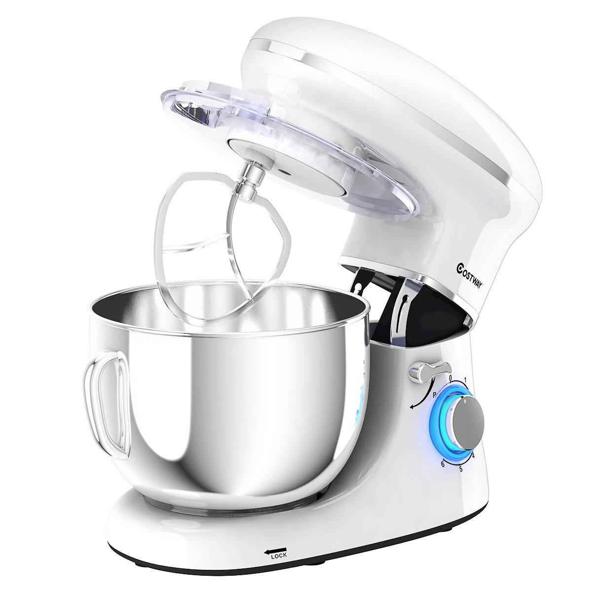 6.3Qt Electric Tilt-Head Food Stand Mixer 6 Speed 660W - 6.3 Quart ...