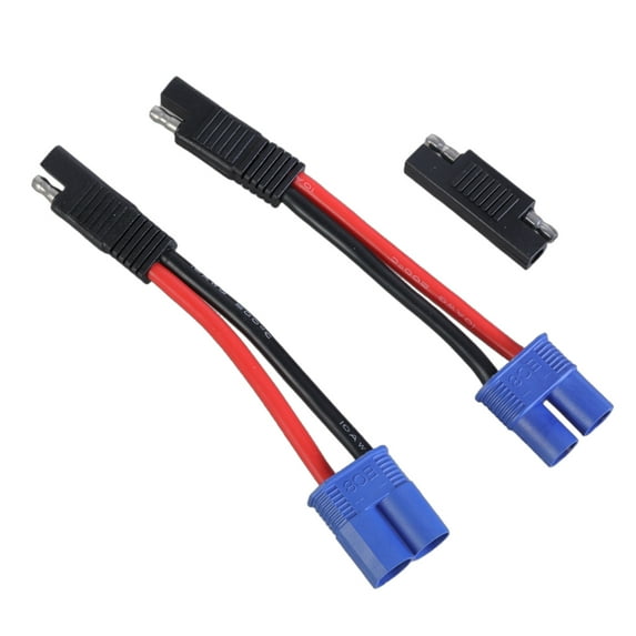 6.3inch EC8 to SAE Power Cable Line 10AWG Silicone Wire with Adapter ...