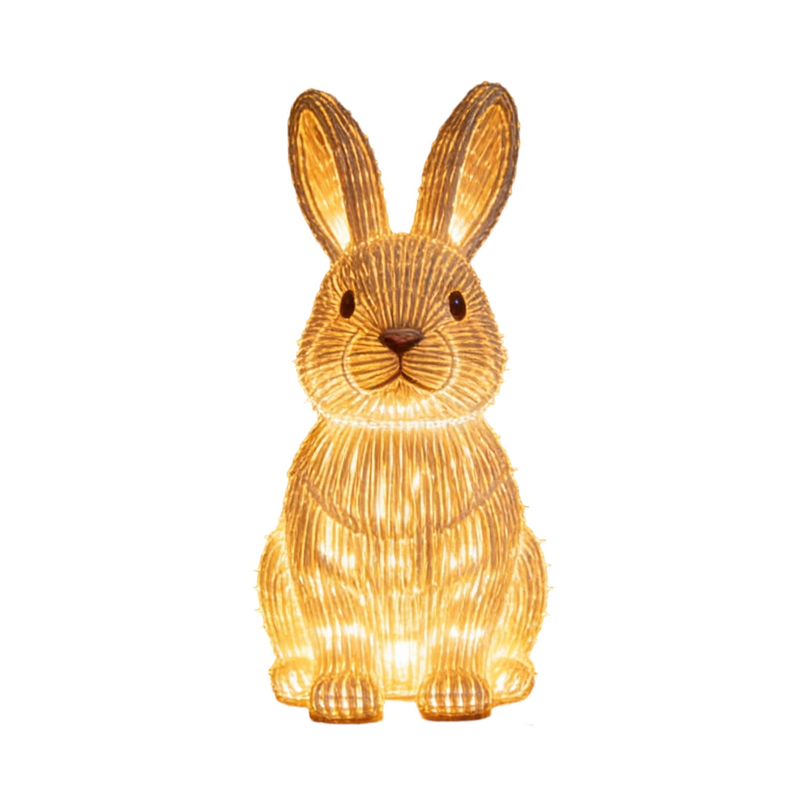 6.3inch Easter Decor Resin Rabbit Lighting, Garden/Home/Easter Bunny ...